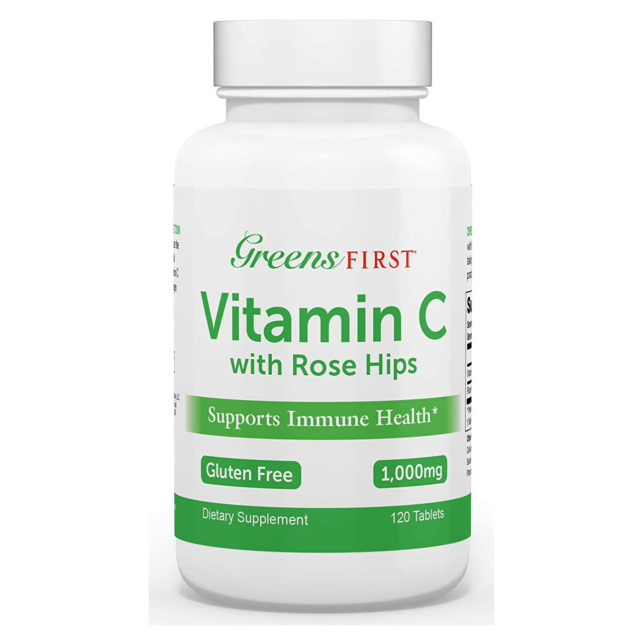 Greens First Vitamin C-1000mg with Rose Hips - 120 tablets - บล็อกความ ...